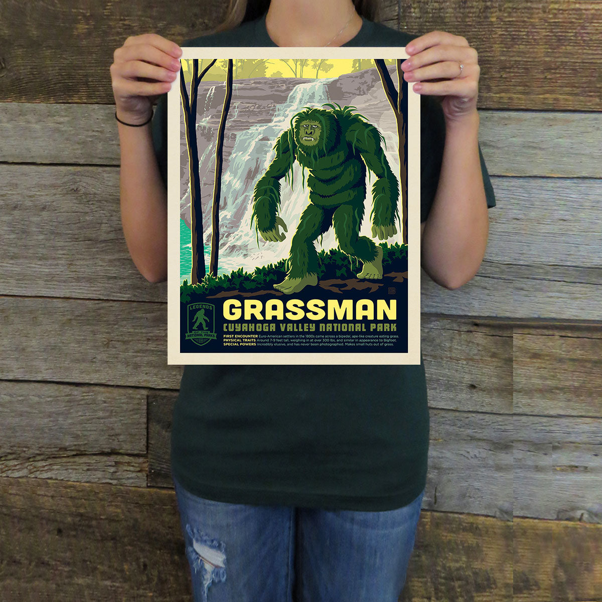 Cuyahoga Valley National Park: Grassman (Legends & Monsters) Art Print ...