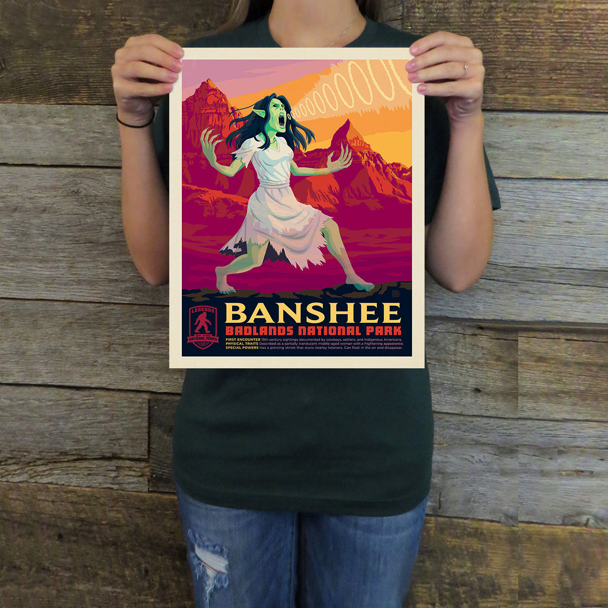 Badlands National Park: Banshee (Legends & Monsters) Art Print ...